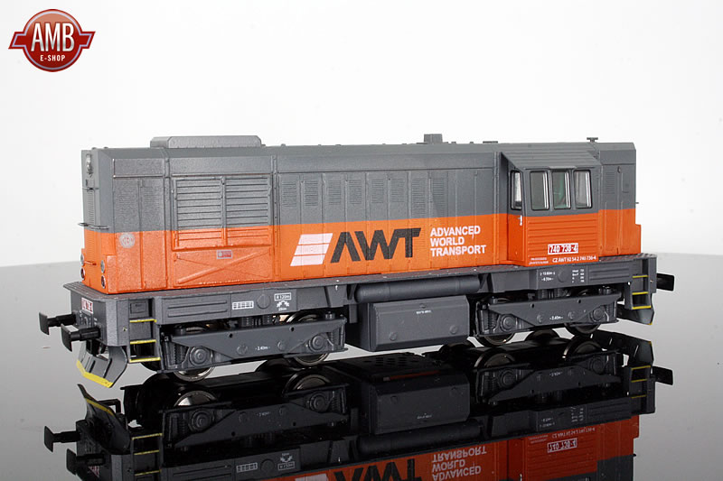 MTB340 Motorová lokomotiva řady 740 736-4 AWT (H0) | AMB Modely